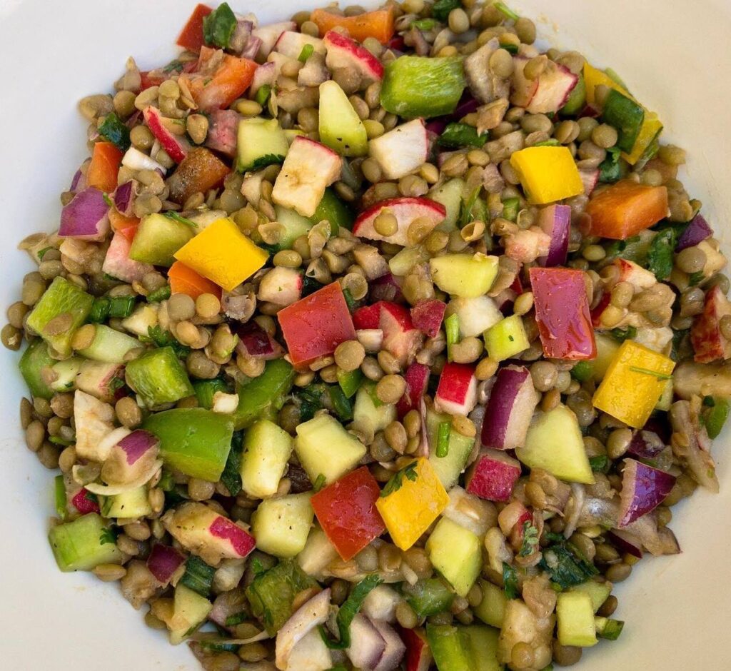 Ensalada de Lentejas Chilena ⇨ Receta tradicional