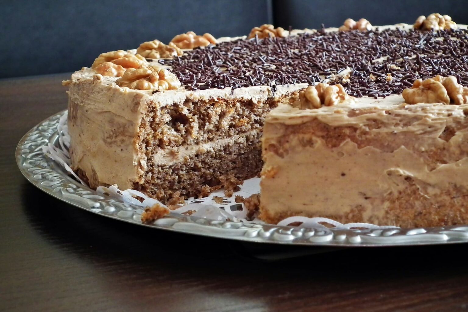 Como se Hace la Receta de Torta Moka Nuez Chilena ⇨ ¡Fácil y Rico!